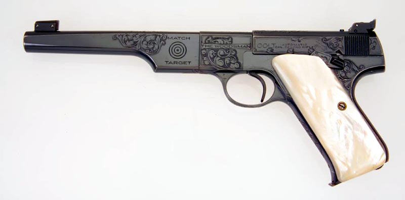 Factory engraved Colt Match Target Woodsman, Bullseye Model